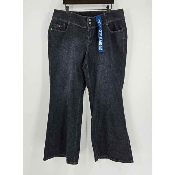 Avenue | Jeans | New Avenue Jeans City Flare Wide Leg Hirise Stretch ...